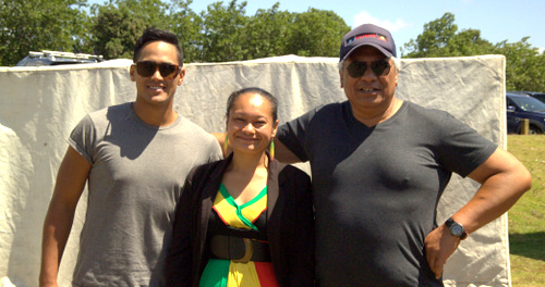 Thomas Rapana, Rita Marsh, Rob Hita. MC’s of the celebrations ...