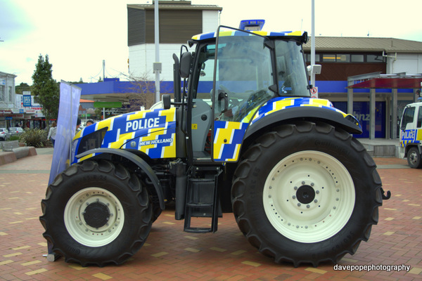 Police tractor with Constable Nick Richards at Town Square – Franklin ...
